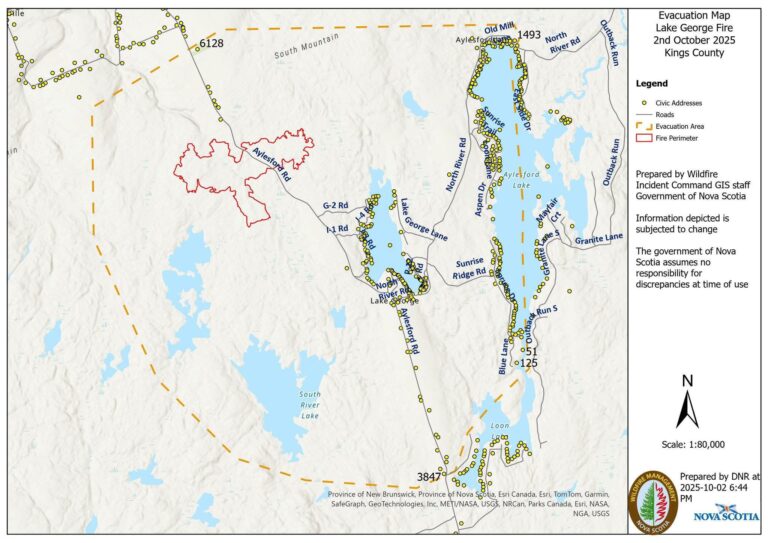 Lake George Evacuation area and burn area per DNR - The Valley Eye ...